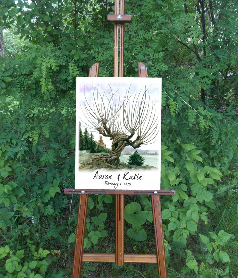 Wedding Guest Book Alternative Tree Whomping Willow Unique Wedding ...