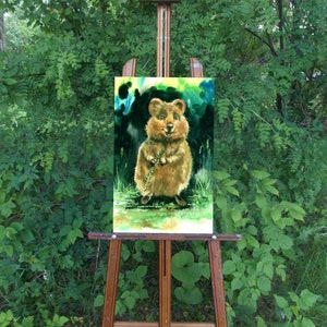 Quokka Painting Quokka Portrait Quokka Animal Illustration Quokka ...