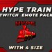 Twitch Hype Train Emotes Package Twitch Text Emoji for Discord, Youtube ...