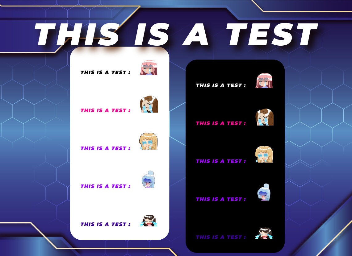 Crying Twitch Emote Cute Chibi Twitch Emote for Discord, Youtube ...