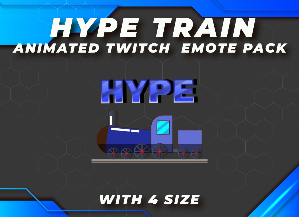 Animated Hype Train Emotes Deco Twitch Text Emoji for Discord, Youtube ...
