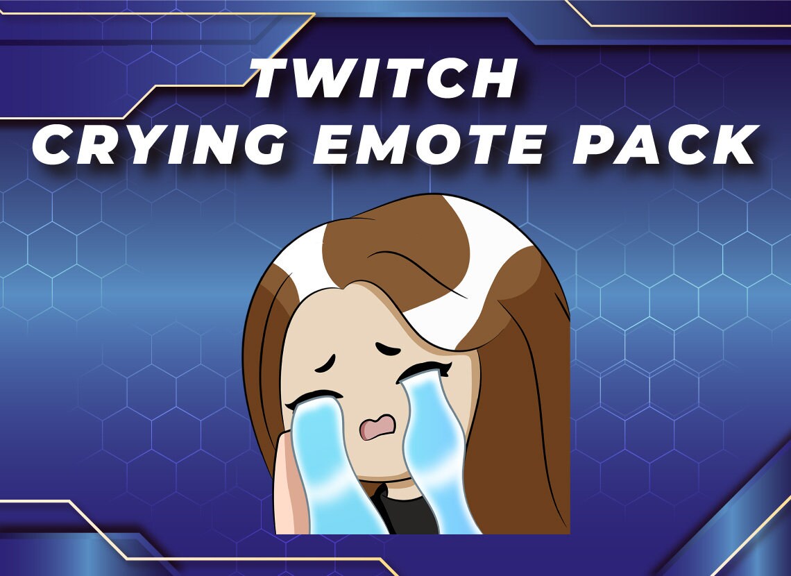Crying Twitch Emote Cute Chibi Twitch Emote for Discord - Etsy Australia