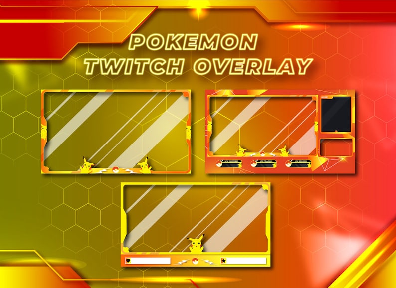Pokemon Twitch Overlay Animated Stream Package Pokemon - Etsy