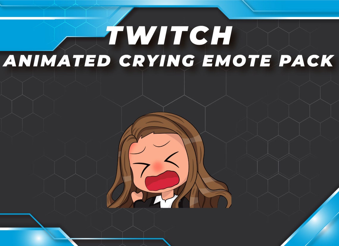 Crying Twitch Emote Cute Chibi Twitch Emote for Discord - Etsy