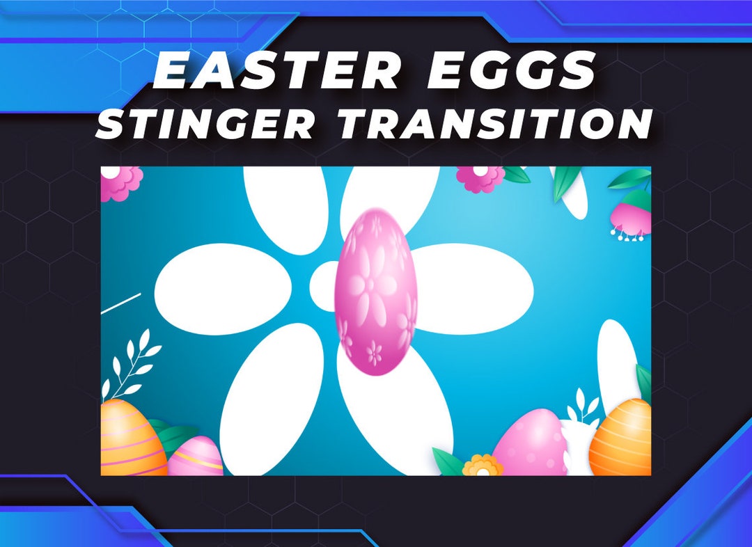 Animated Easter Eggs Stinger Transition Easter Bunny Transition ...