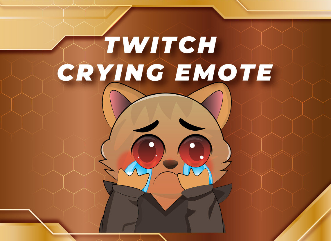 Crying Twitch Emote Cute Cat Twitch Emote for Discord, Youtube ...