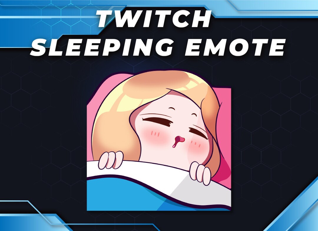 Sleep Emote Twitch Cute Chibi Twitch Emote for Discord, Youtube ...