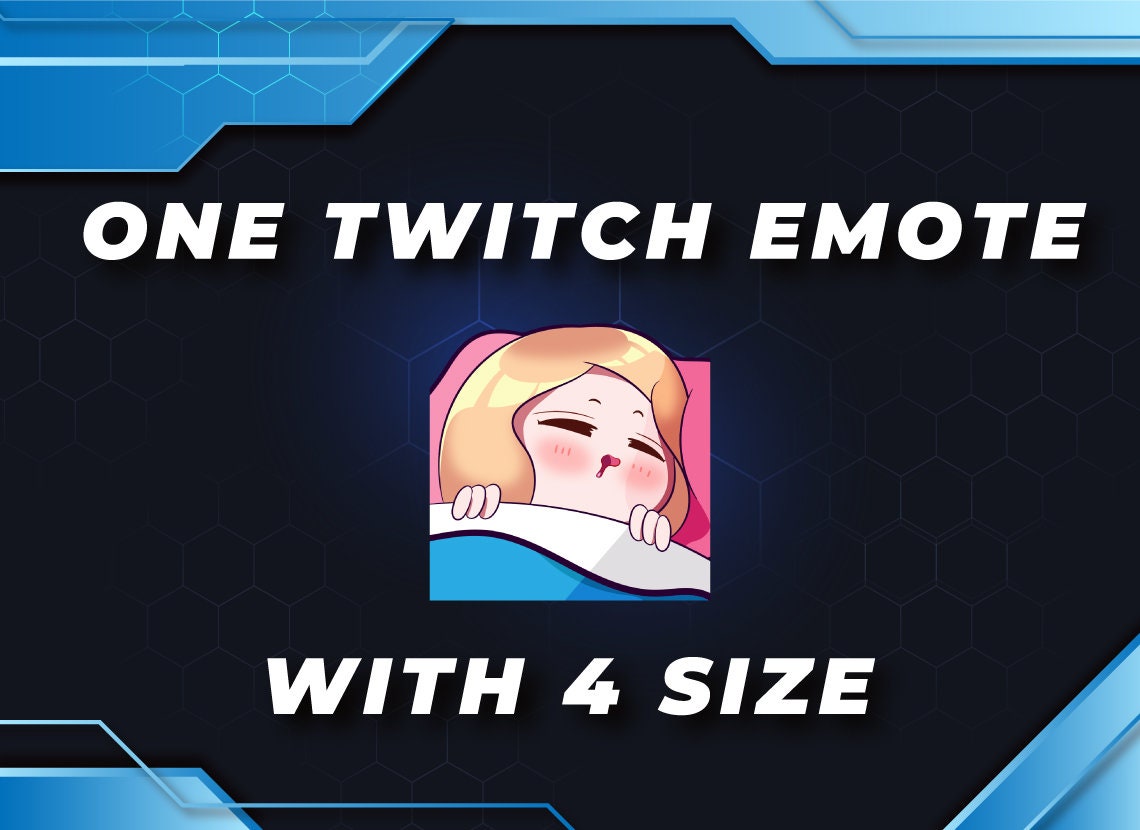 Sleep Emote Twitch Cute Chibi Twitch Emote for Discord, Youtube ...
