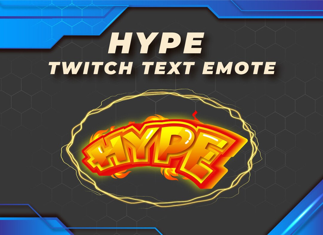 Twitch Emote Hype Twitch Text Emotes for Discord, Youtube, Streaming ...
