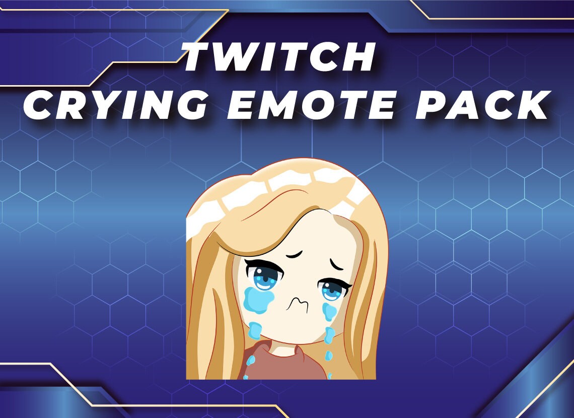 Crying Chibi Twitch Emote Cute Chibi Twitch Emote for Discord, Youtube ...