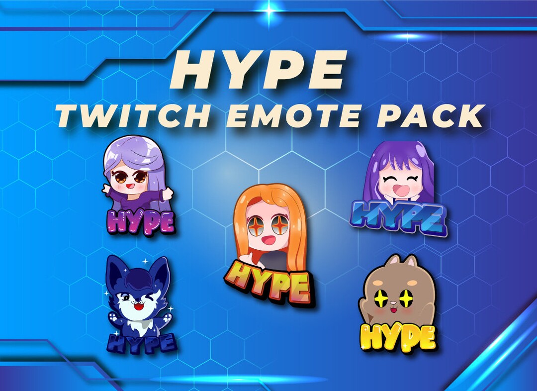 Twitch Hype Emote Package Twitch Text Emotes for Discord, Youtube ...