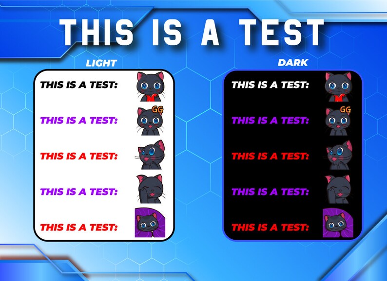 10 Cool Twitch Cat Emote Cute Twitch Emote for Discord, Youtube ...