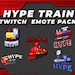 Twitch Hype Train Emotes Package Twitch Text Emoji for Discord, Youtube ...