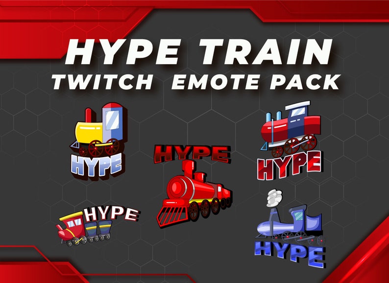 Twitch Hype Train Emotes Package Twitch Text Emoji for Discord, Youtube ...