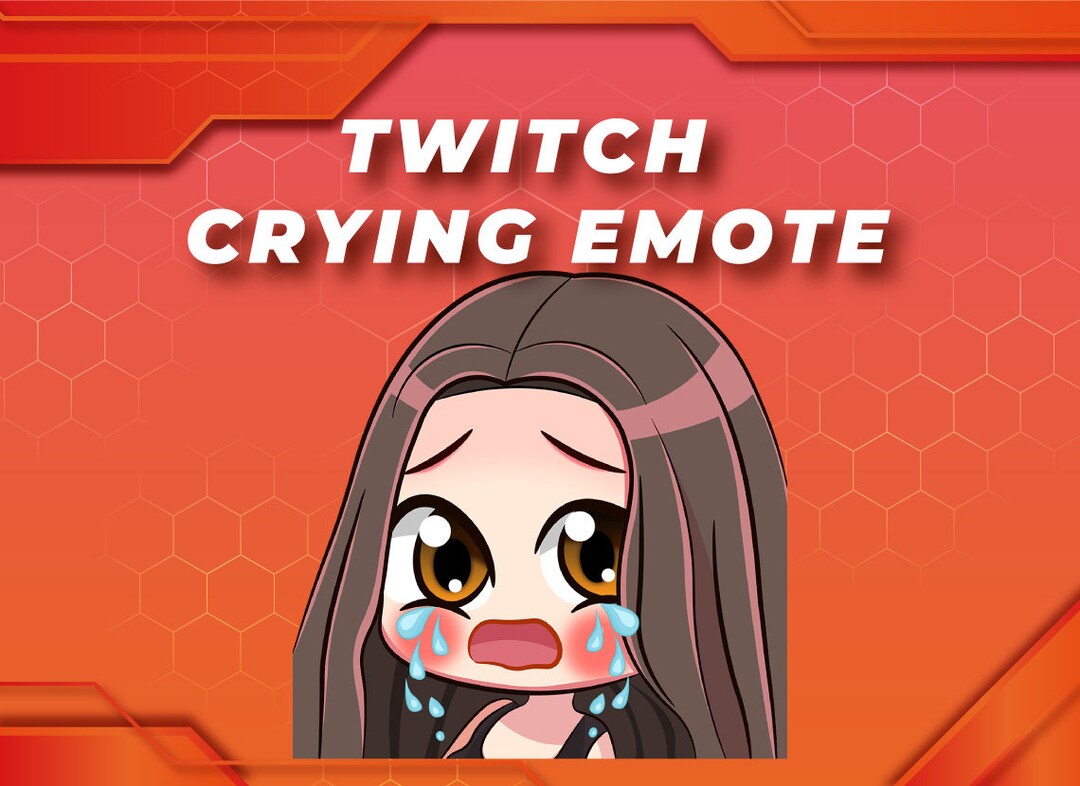 Crying Chibi Twitch Emote Cute Chibi Twitch Emote for Discord, Youtube ...