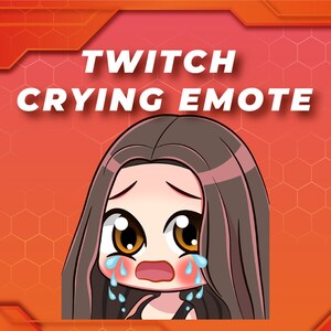 Crying Chibi Twitch Emote Cute Chibi Twitch Emote for Discord, Youtube ...