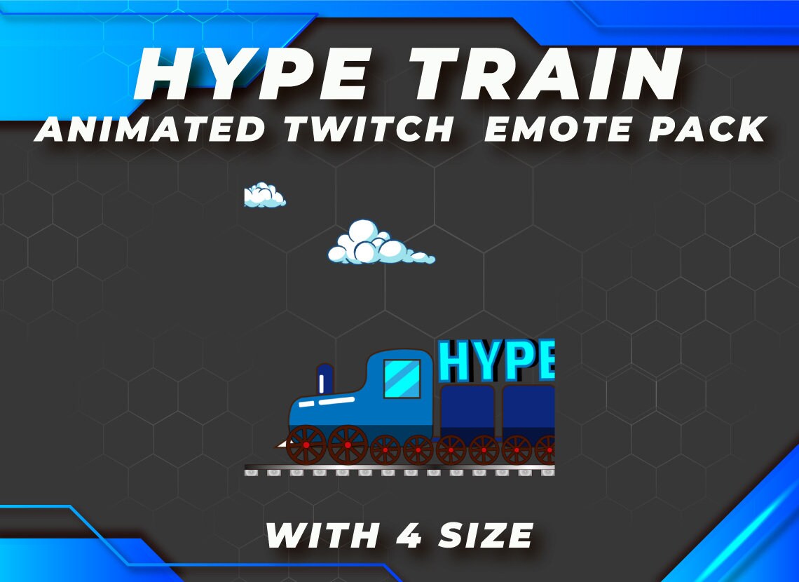 Animated Hype Train Emotes Deco Twitch Text Emoji for Discord, Youtube ...