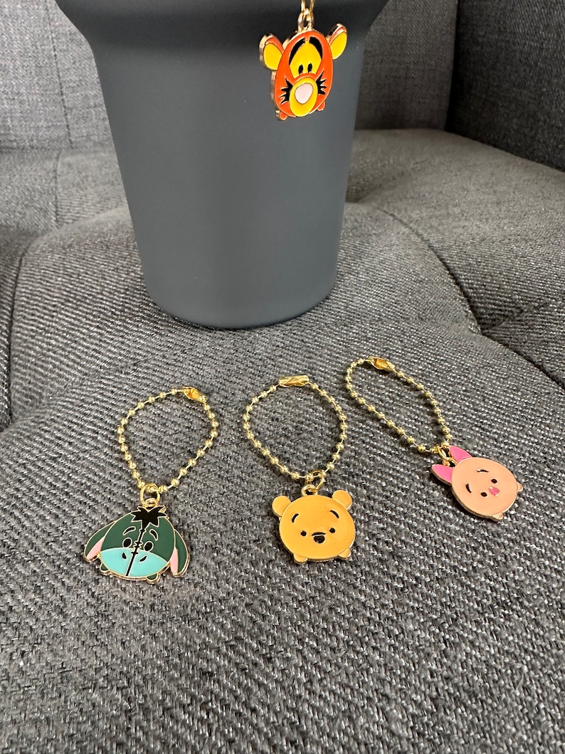 Winnie the Pooh, Tigger, Eeyore, Piglet Stanley Cup Charms, Disney ...