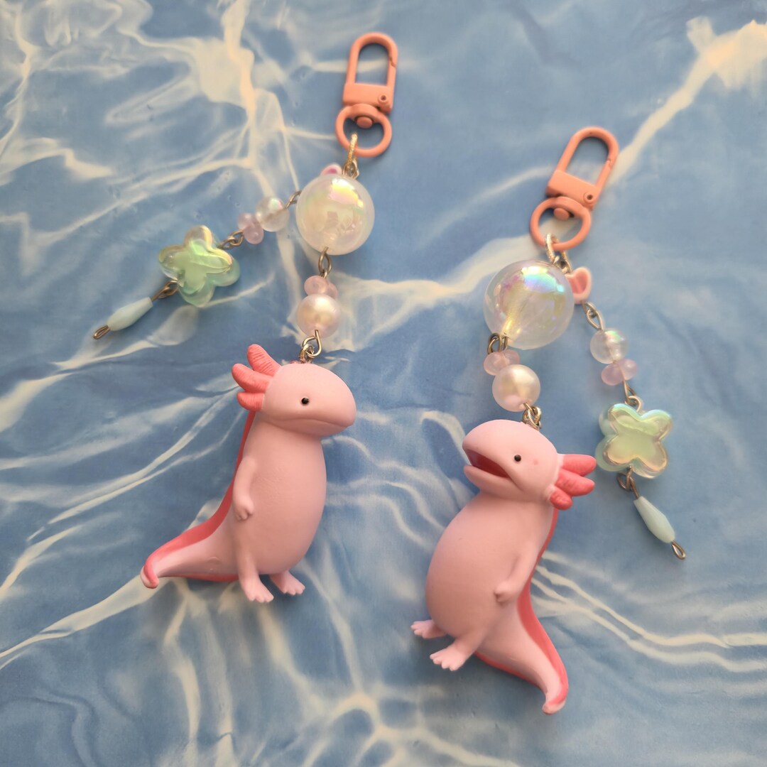 Goofy Axolotl Keychains - Etsy