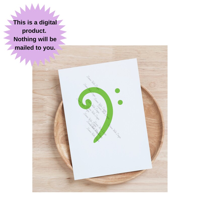 Music Bass Clef Svg - Etsy