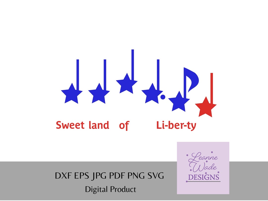 Sweet Land of Liberty Svg - Etsy