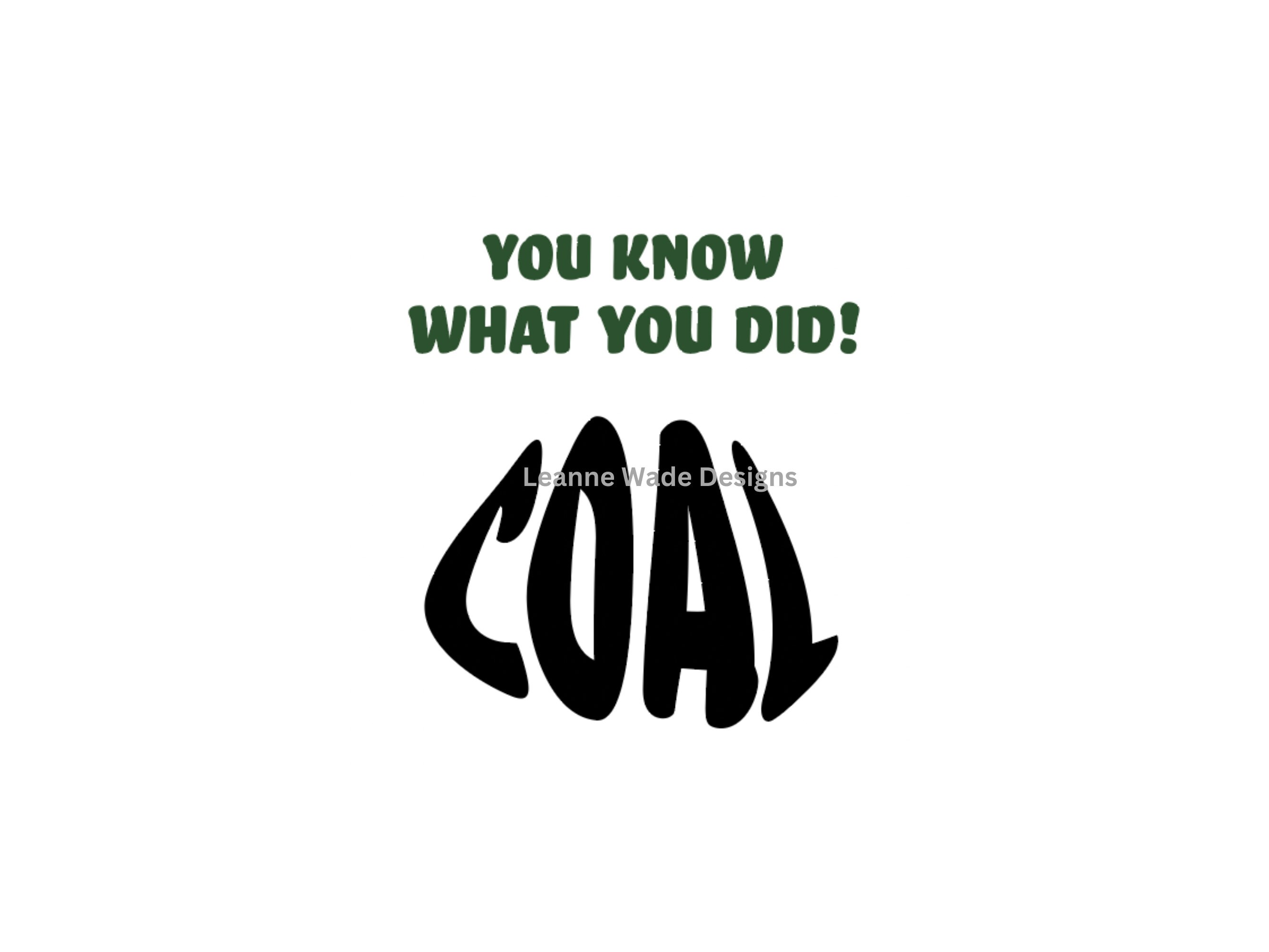 Christmas Coal, Lump of Coal Word, Cut File, Cricut, Silhouette, Santa ...
