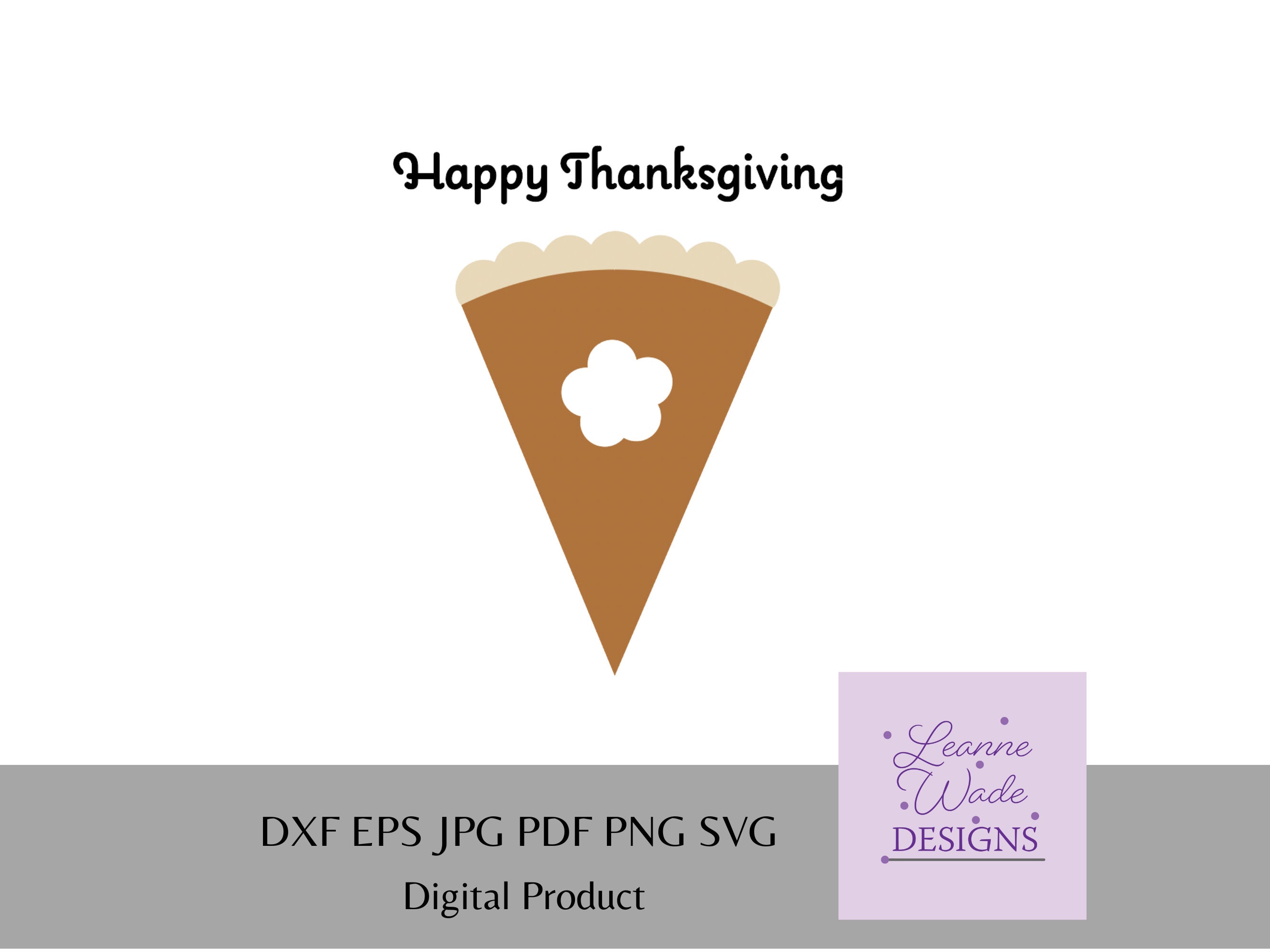 Happy Thanksgiving Pie Digital File - Etsy