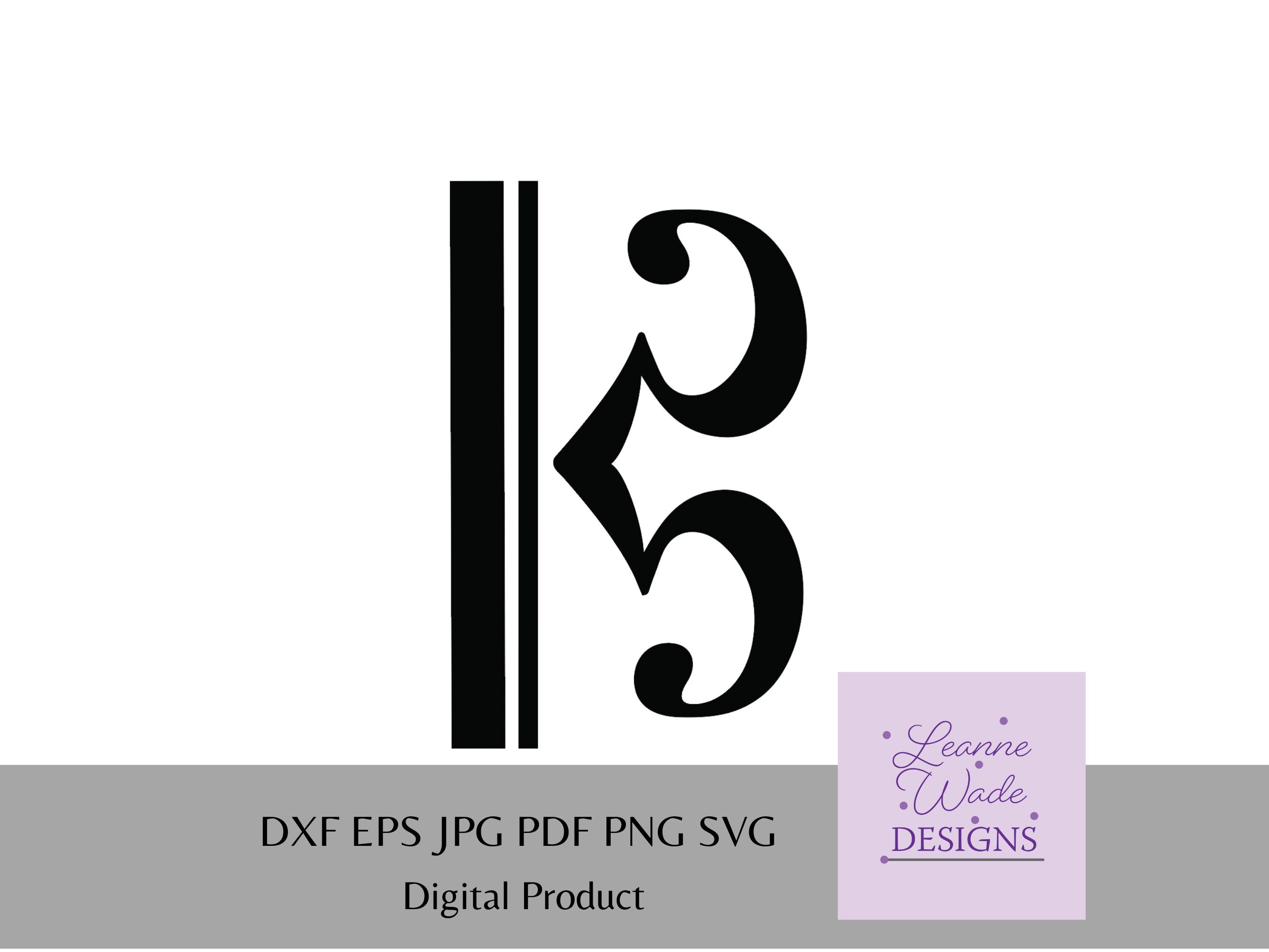 Music Alto Clef, Cut File, Viola Clef, Silhouette File, Cricut File - Etsy