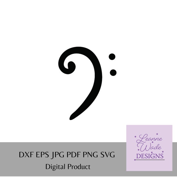 Bass Clef Svg - Etsy