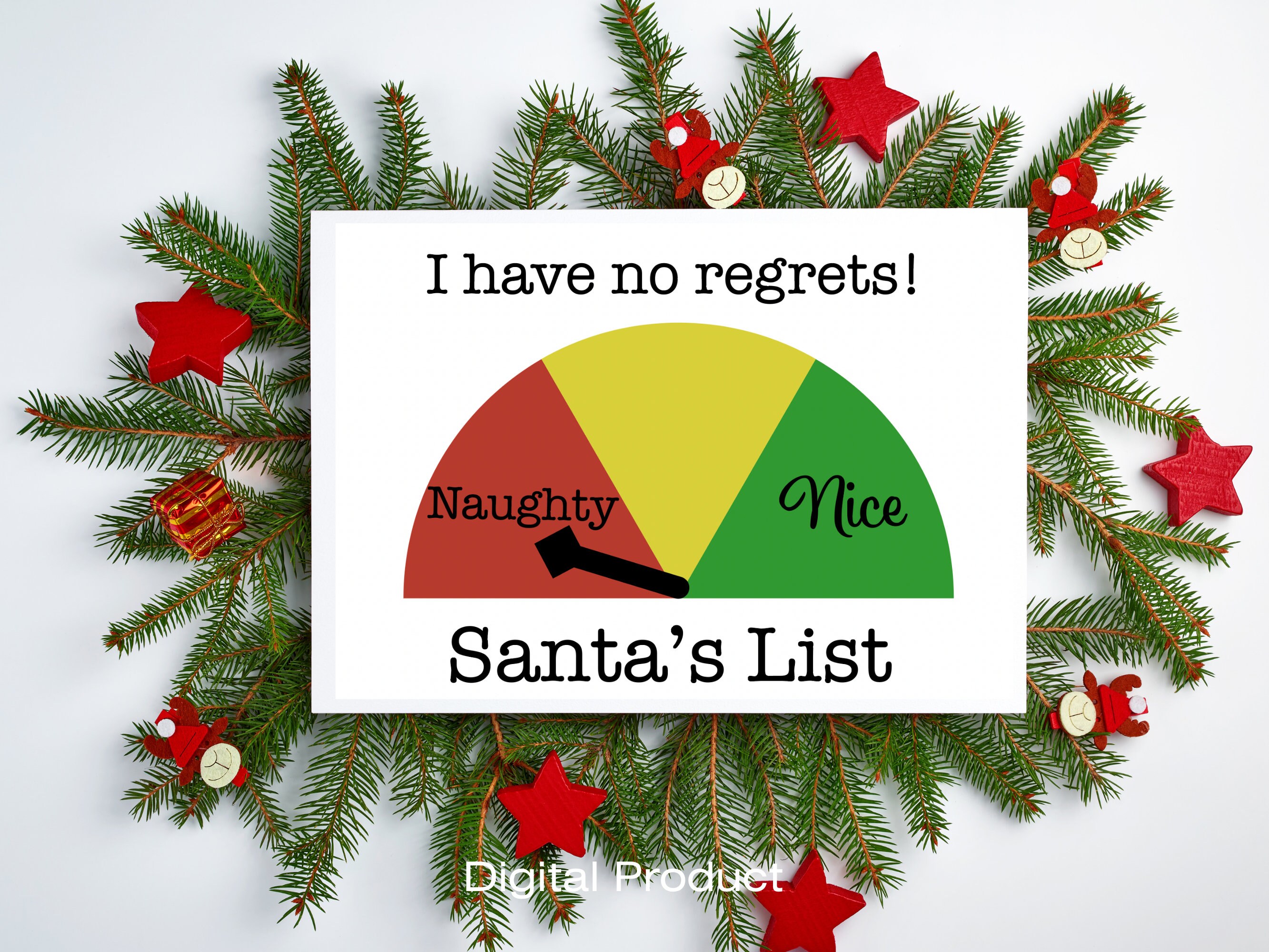 Naughty List SVG Digital Files Cut Files Naughty or Nice - Etsy