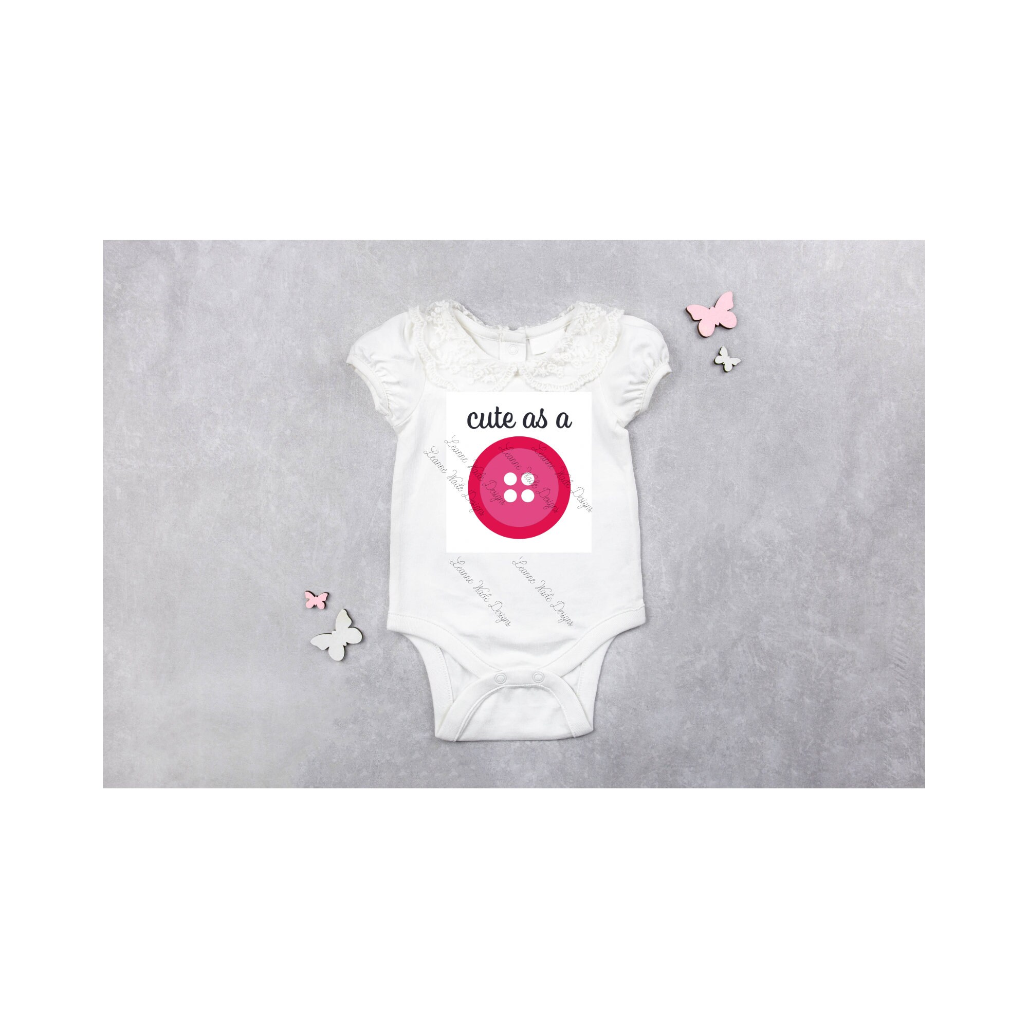 Cute as a Button Cut File, Button Svg, Design for Child Svg, Cut File ...