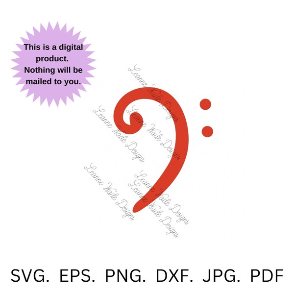 Bass Clef Pattern - Etsy