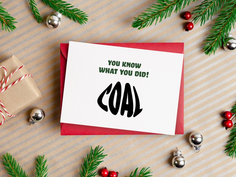 Christmas Coal, Lump of Coal Word, Cut File, Cricut, Silhouette, Santa ...