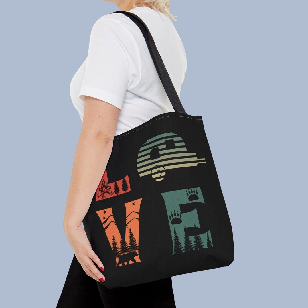Camp Life Tote Love Outdoor Tote Gift for Her RV Tote Bag - Etsy
