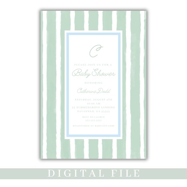 Preppy Baby Shower - Etsy