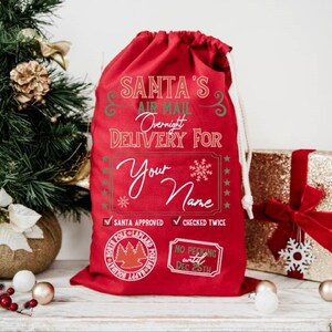 Santa's Air Mail Delivery Sack, Christmas Sack Bags, Santa Presents ...