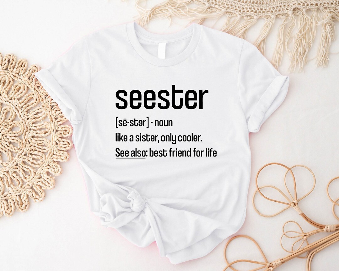 Seester Noun Shirt, Seester Definition T-shirt, Gift for Sister ...