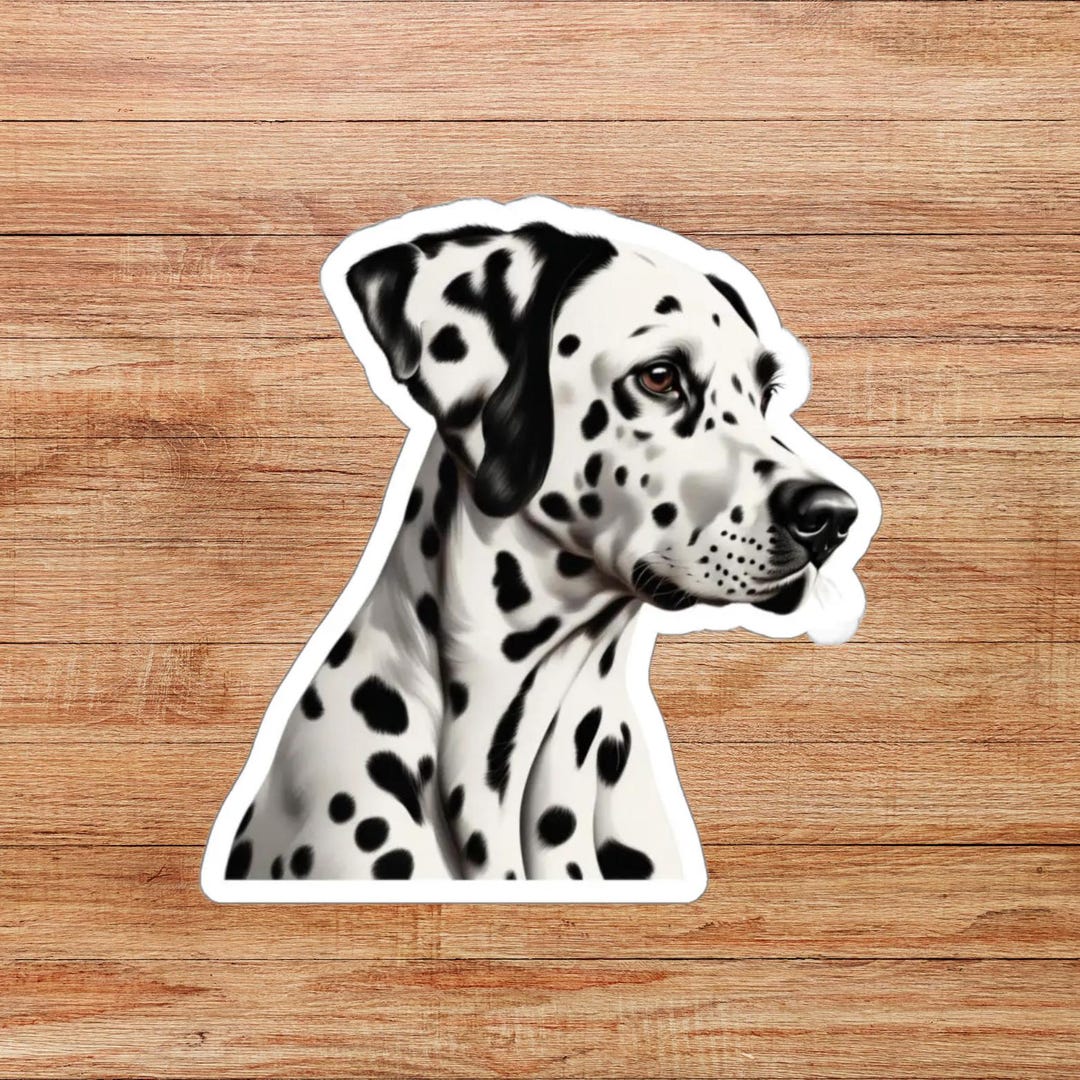 Dalmatian Die-cut Sticker, Dalmatian Sticker, Gift for Dog Lover, Dog ...