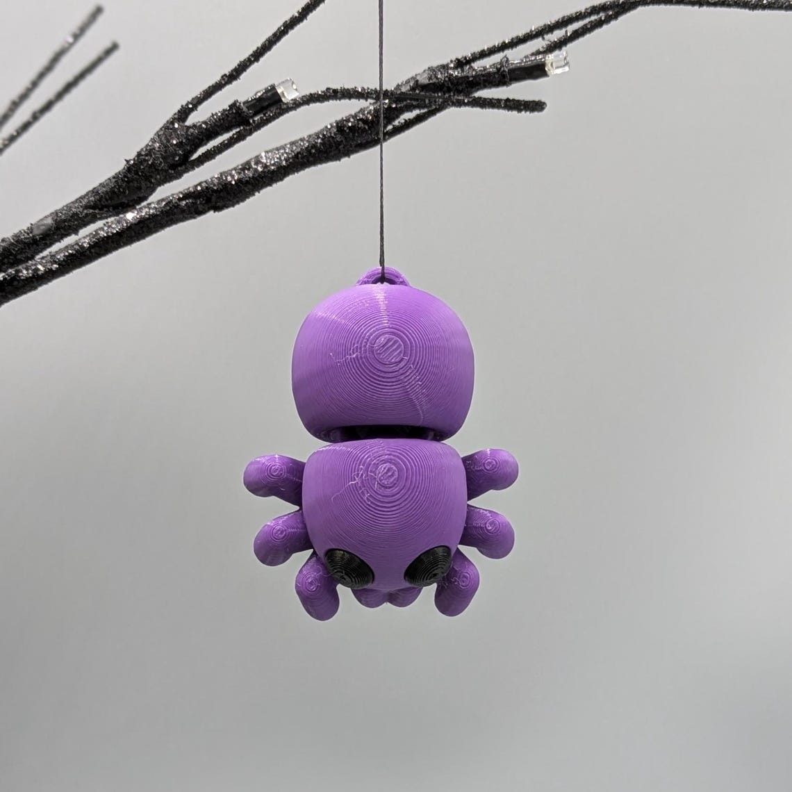 Articulated Spider Fidget Keychain: 3D Printed Sensory Toy, Halloween ...