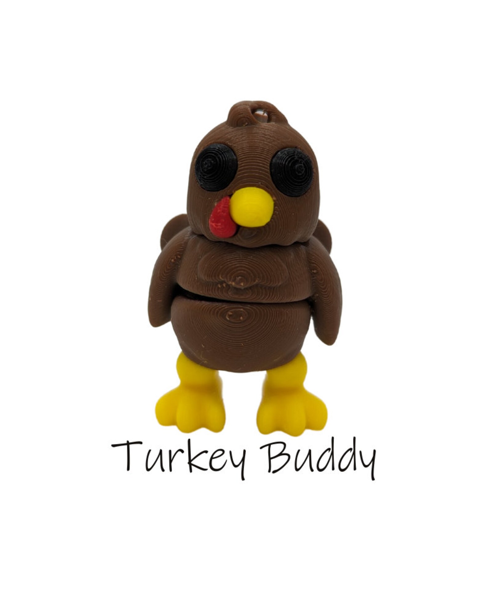 Thanksgiving Turkey Buddy Flexi Fidget Key Chain - Etsy
