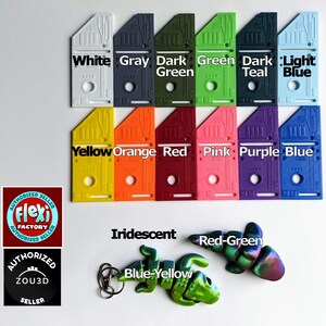 Iguana Flexi Fidget Key Chain, Sensory Toy, 3D Printed Gift, Keychain ...