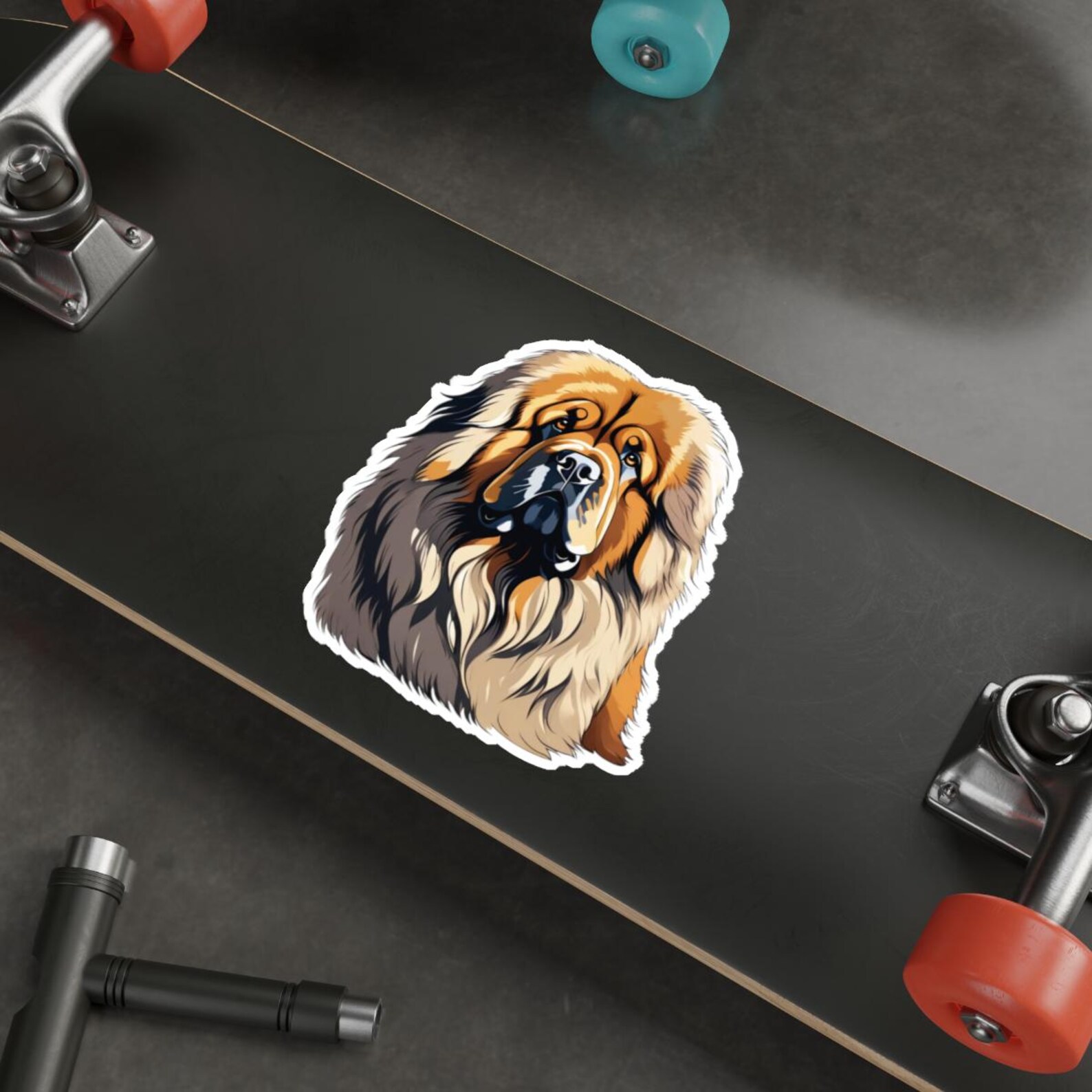 Tibetan Mastiff Sticker, Animal Sticker, Tibetan Mastiff Gift, Dog ...