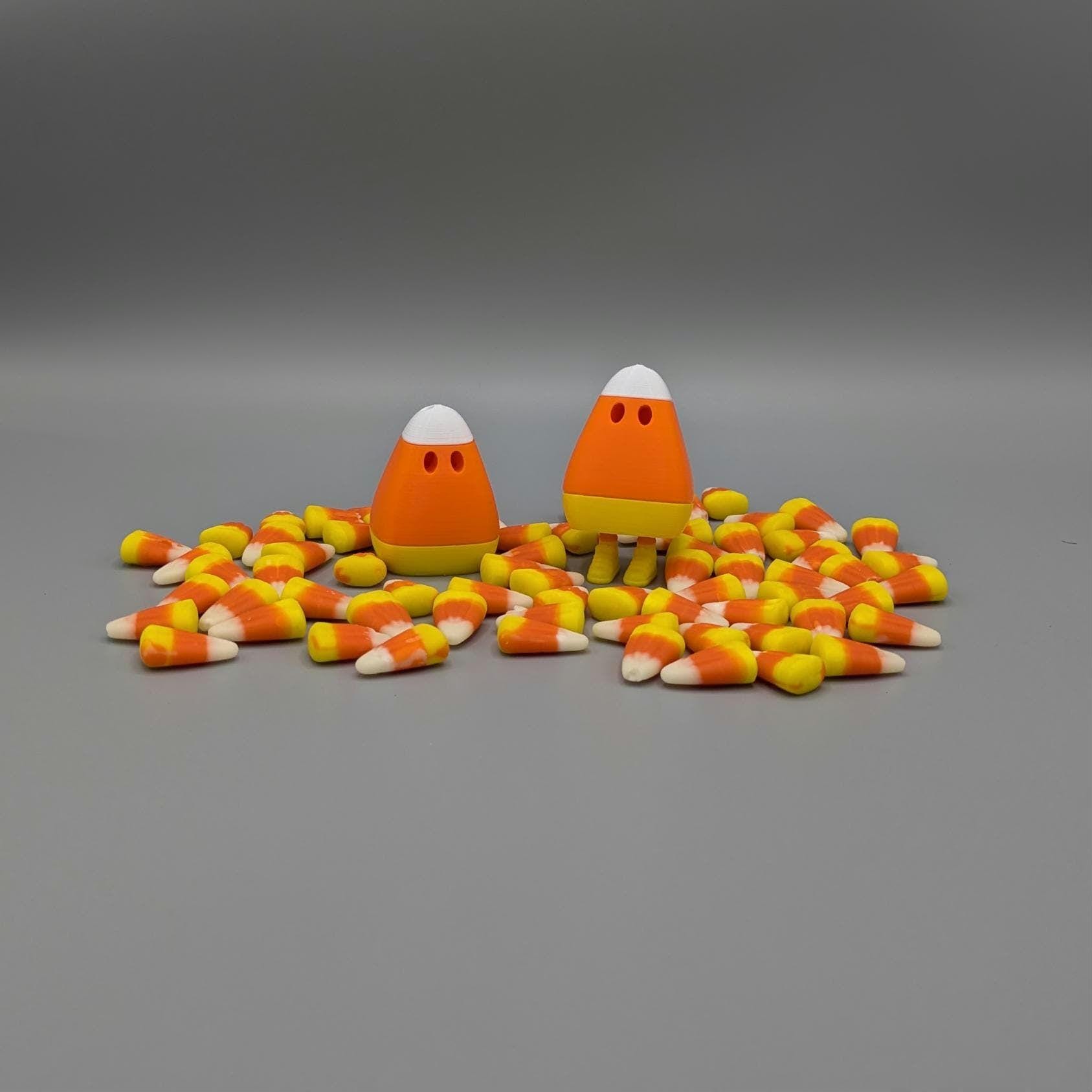 Candy Corn Buddy Flexi Fidget Key Chain, Sensory Toy, 3D Printed Gift ...