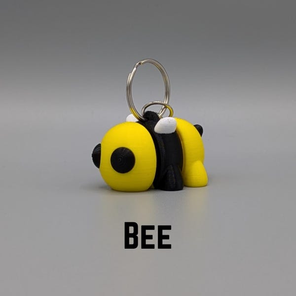 Bee Key Chain - Etsy