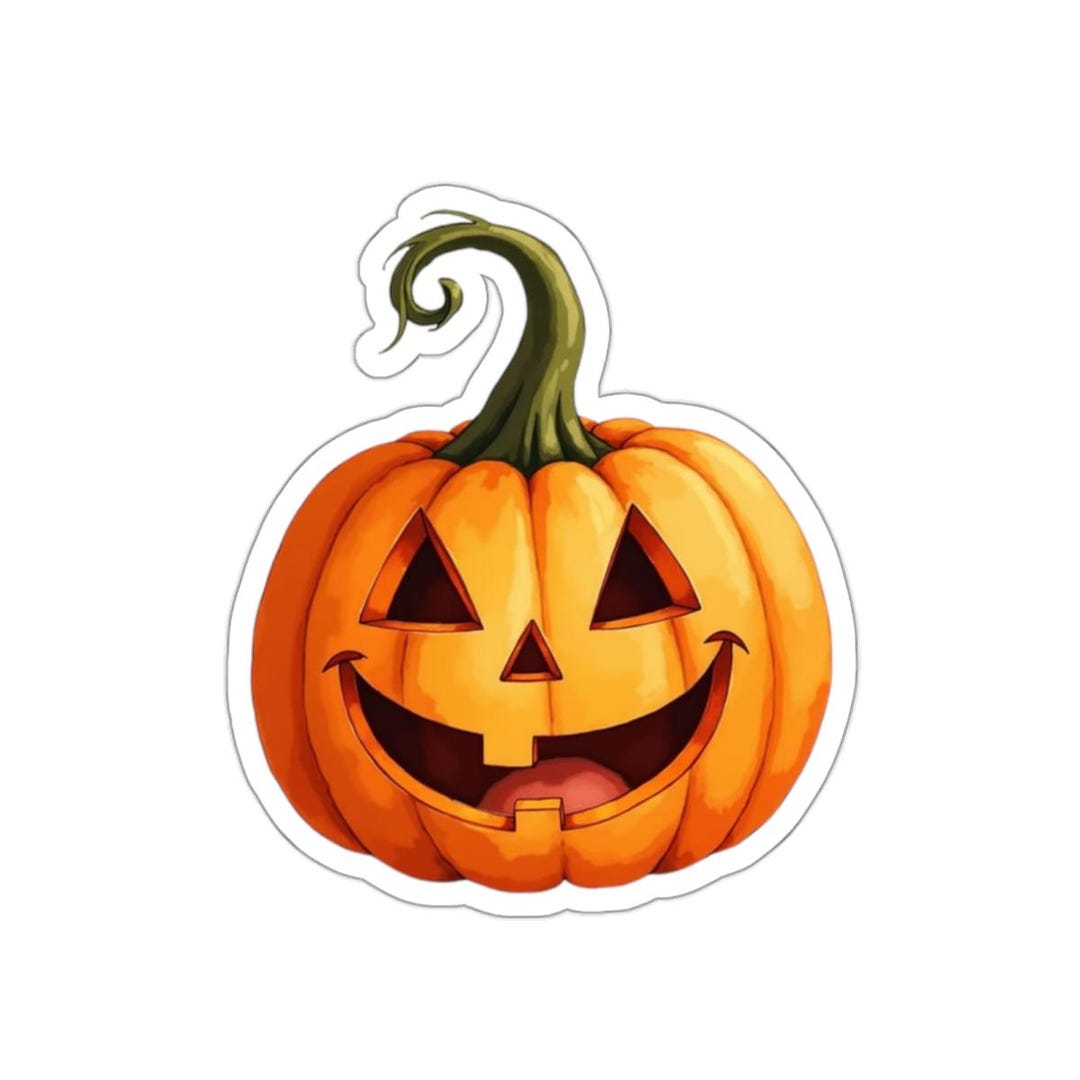Jack O'lantern Die-cut Sticker, Jack O'lantern Lover Sticker, Halloween ...