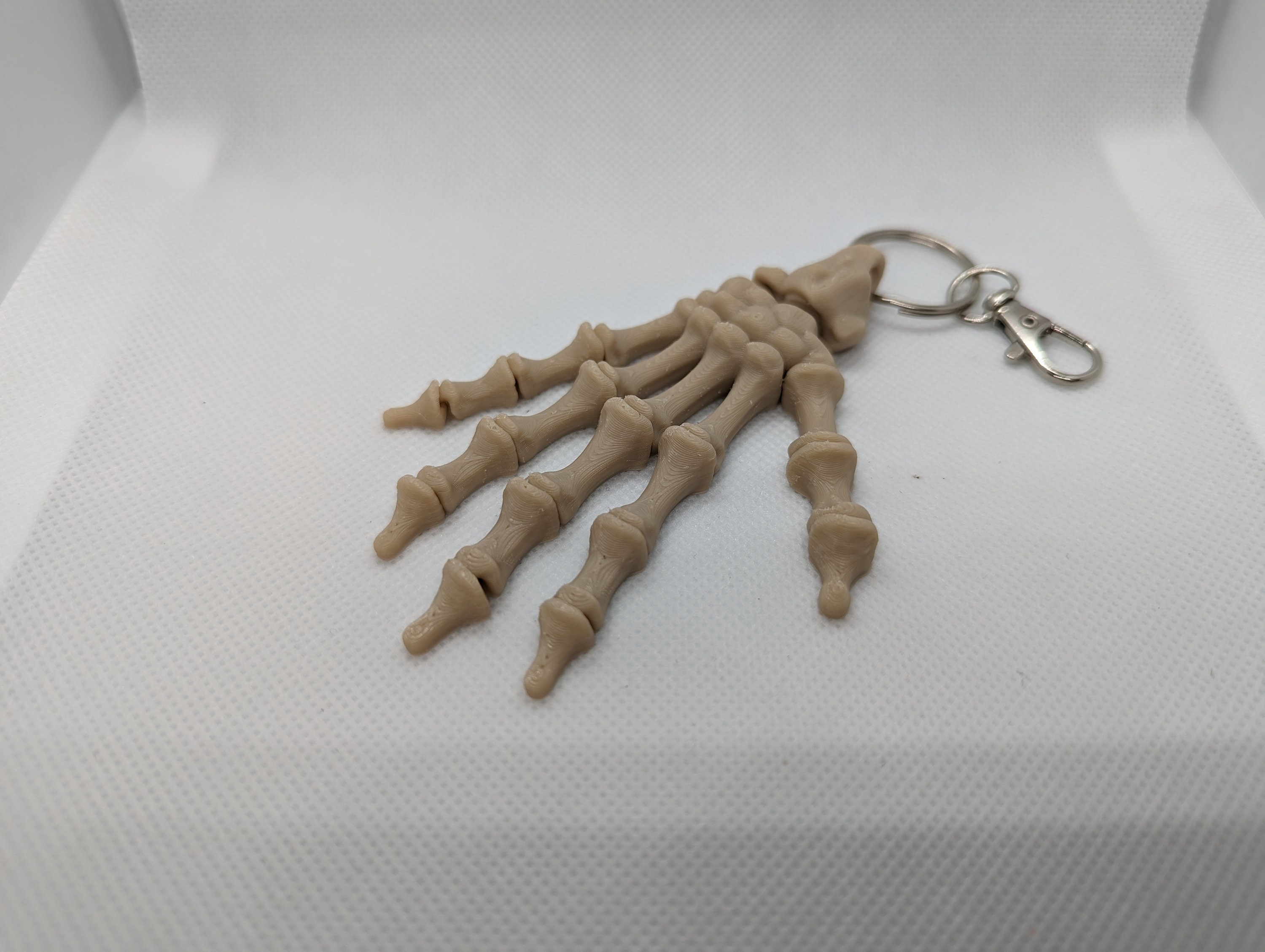 Skeleton Hand Bone Flexi Fidget Key Chain - Etsy