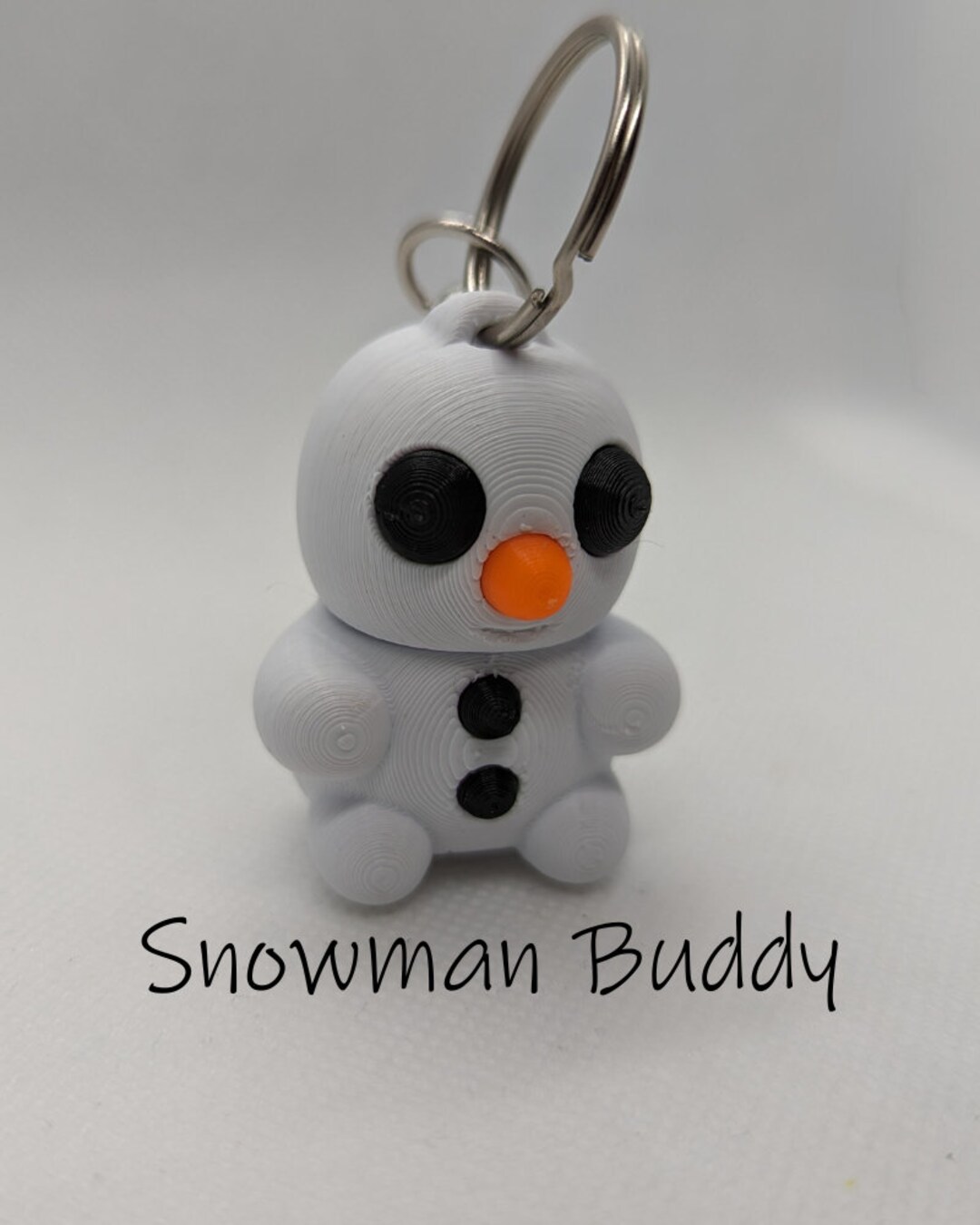 Snowman Flexi Fidget Key Chain, Sensory Toy, 3D Printed Gift, Keychain ...