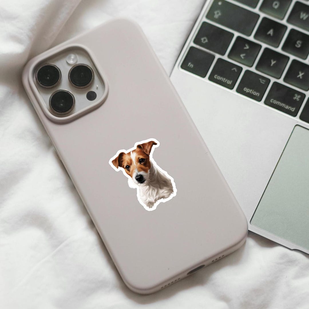 Jack Russell Terrier Die-cut Sticker, Jack Russell Terrier Sticker ...