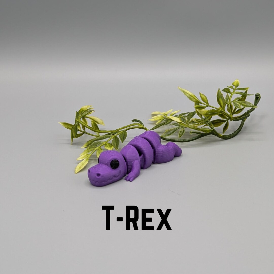 T-rex Flexi Fidget Key Chain, Sensory Toy, 3D Printed Gift, Keychain ...