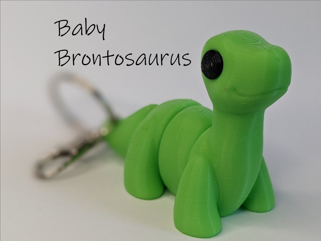 Brontosaurus Flexi Fidget Key Chain, Sensory Toy, 3D Printed Gift ...